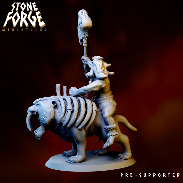 3D Printable Sabertooth Hunters by Stone Forge