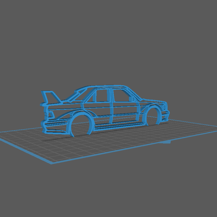 3D Printable Mercedes - 190 Evo by Paul Wust