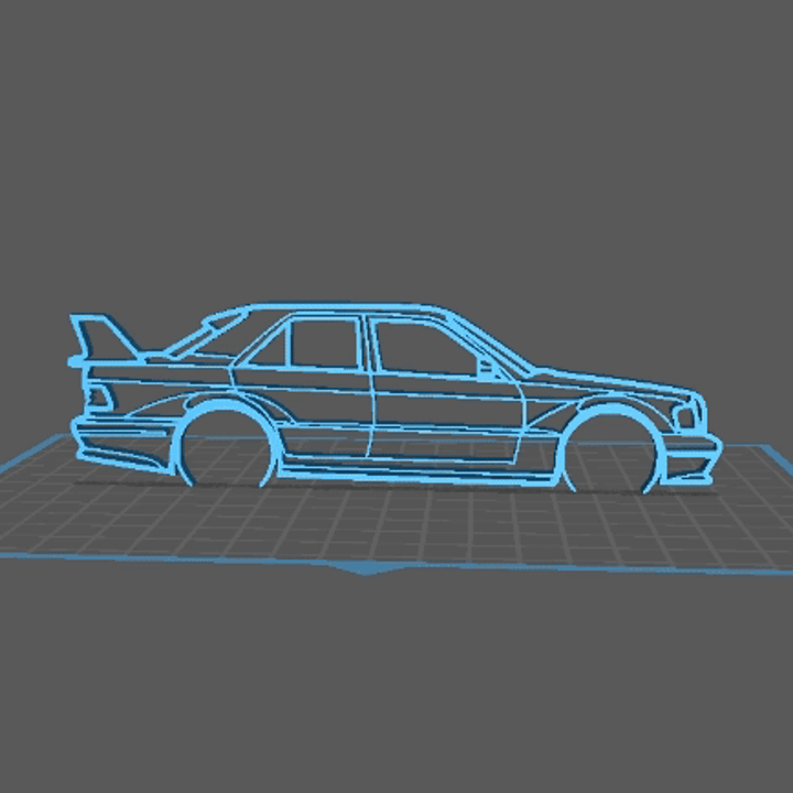 3D Printable Mercedes - 190 Evo by Paul Wust