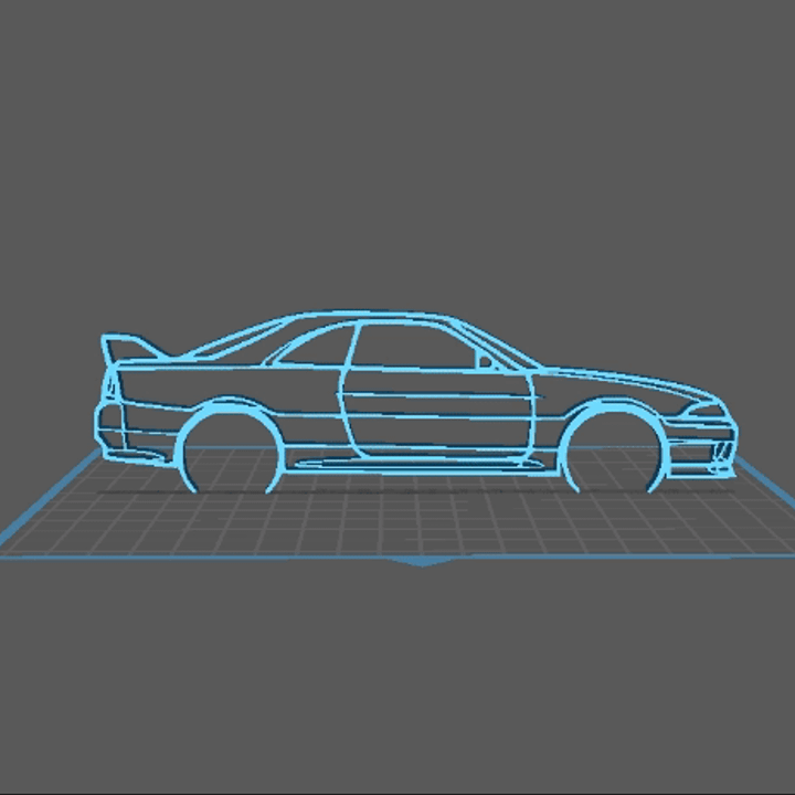 3D Printable Nissan - R33 GTR by Paul Wust