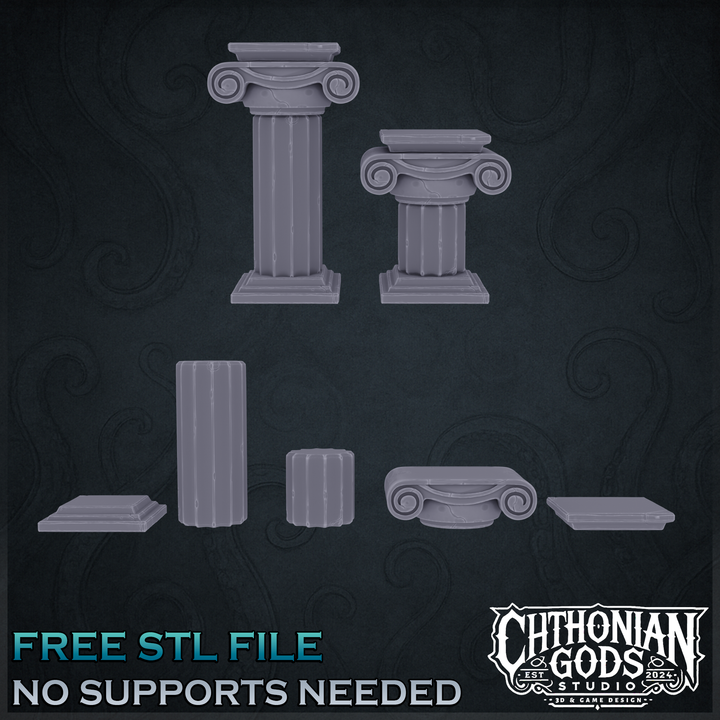 3D Printable Modular Greek Columns – 10 STL Free Sample by ...