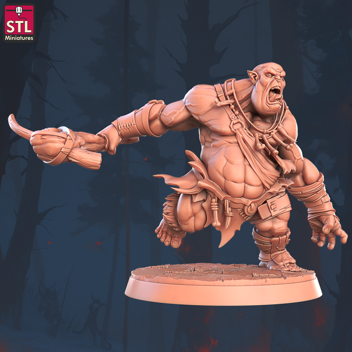 3D Printable Giant Ogre by STL Miniatures