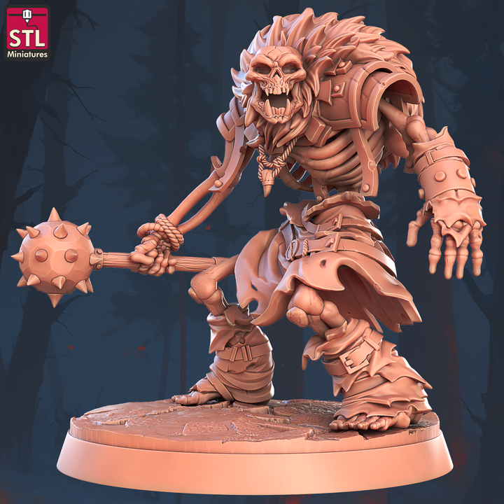 3D Printable Giant Skeletal Ogre by STL Miniatures