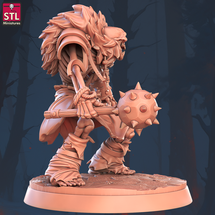 3D Printable Giant Skeletal Ogre by STL Miniatures