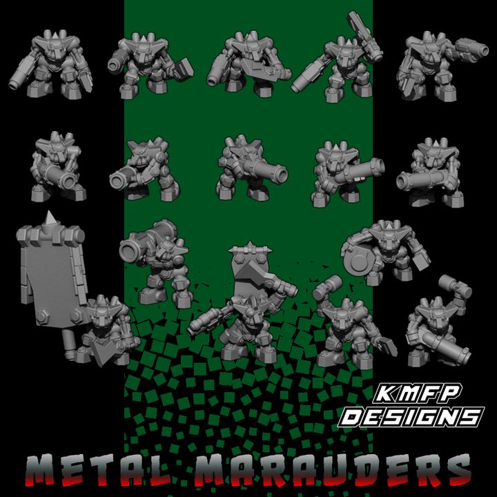 3D Printable Metal Marauders - Gremlins by KMFP Designs