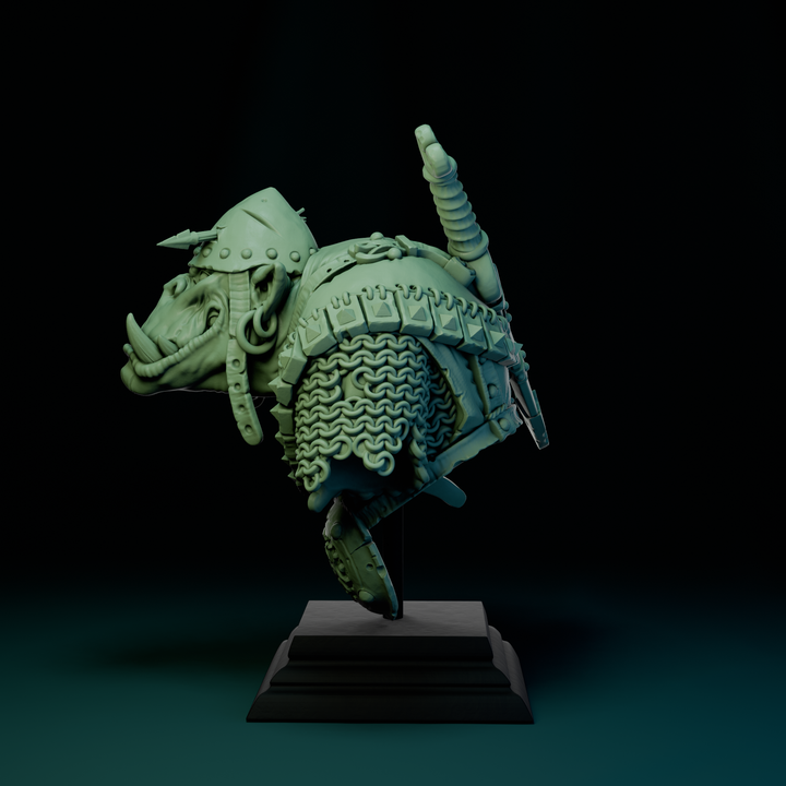 3D Printable The Longsnouts - Orc Bust by The Longsnouts