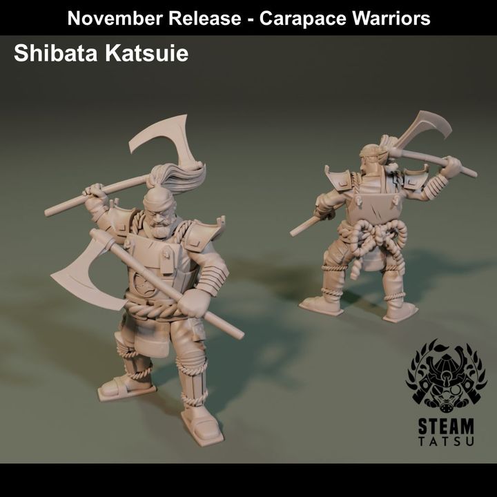 3D Printable Shibata Katsuie by Steam Tatsu
