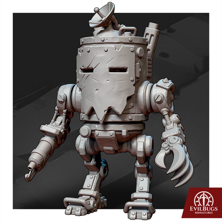 3D Printable KillaHunter - Orc Battle Mech by EvilBugs