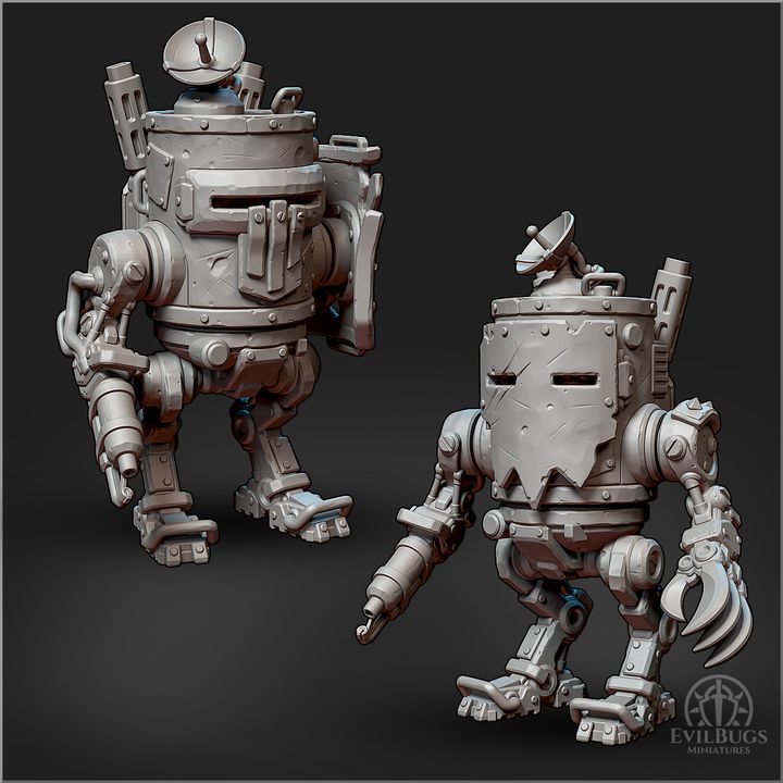 3D Printable KillaHunter - Orc Battle Mech by EvilBugs