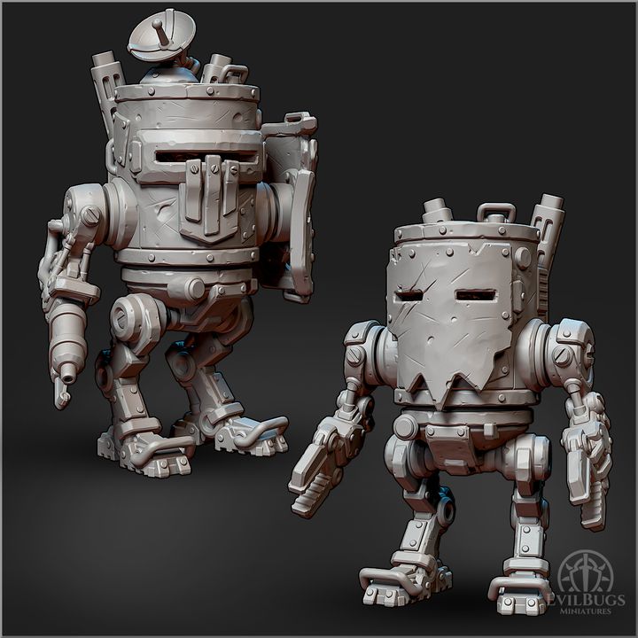 3D Printable KillaHunter - Orc Battle Mech by EvilBugs