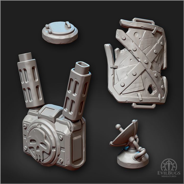 3D Printable KillaHunter - Orc Battle Mech by EvilBugs