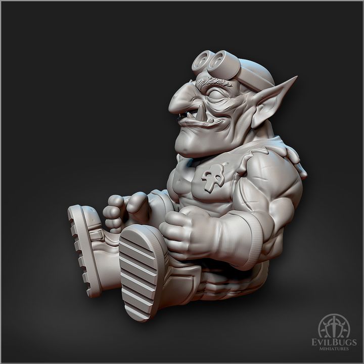 3D Printable KillaHunter - Orc Battle Mech by EvilBugs