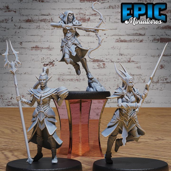 3D Printable Dark Elf Army Pack / Evil Elven Attack Set / Underground ...