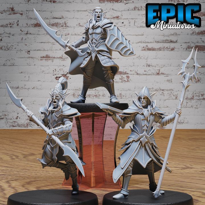 3D Printable Dark Elf Army Pack / Evil Elven Attack Set / Underground ...
