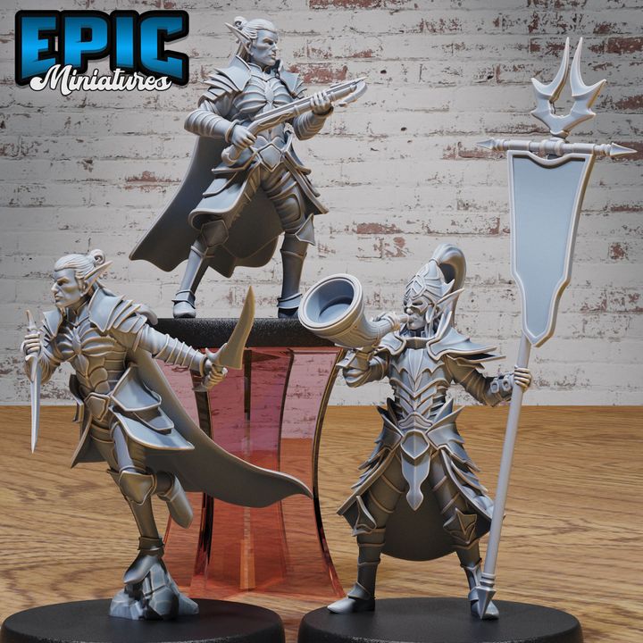 3D Printable Dark Elf Army Pack / Evil Elven Attack Set / Underground ...