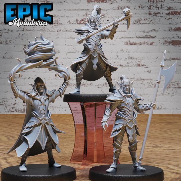 3D Printable Dark Elf Army Pack / Evil Elven Attack Set / Underground ...