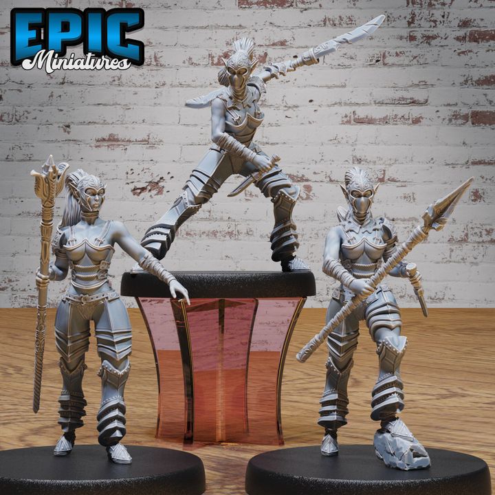 3D Printable Dark Elf Army Pack / Evil Elven Attack Set / Underground ...