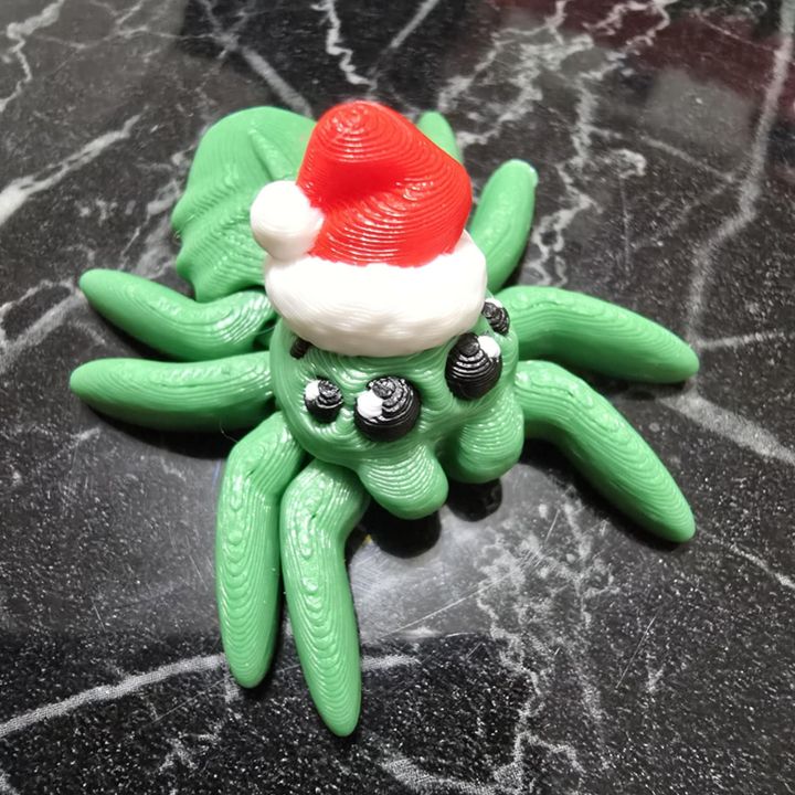 3D Print of Tiny Santa Spider by zacharywalters