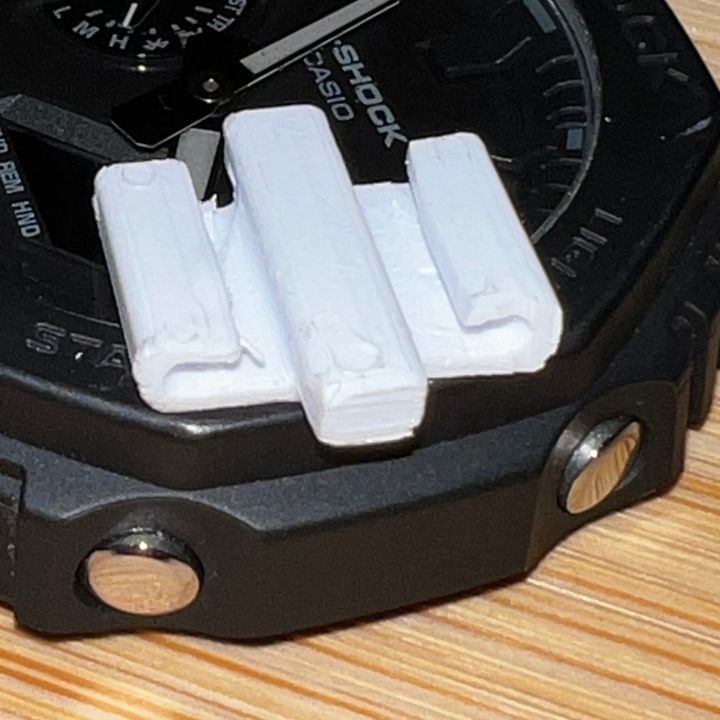 3D Printable Casio GA2100 Watch Bracelet by Oxford Bayley