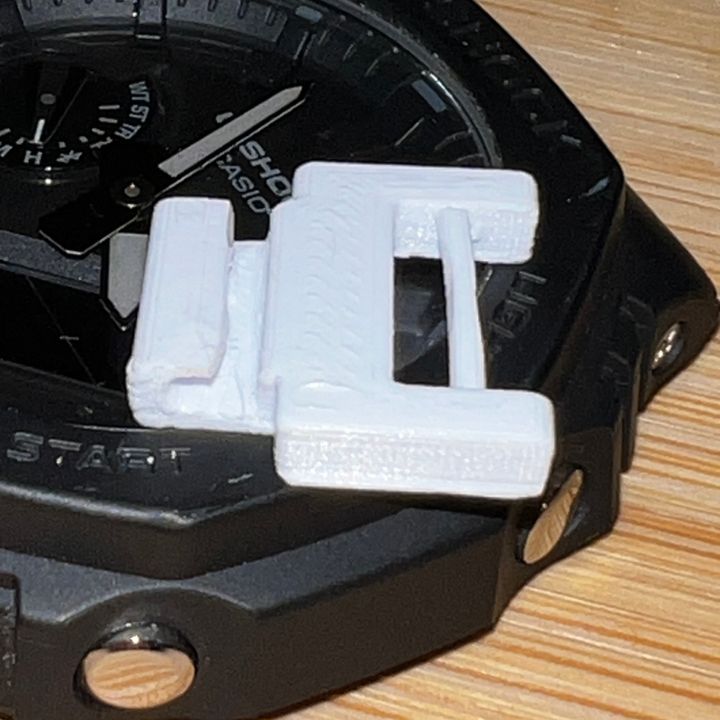 3D Printable Casio GA2100 Watch Bracelet by Oxford Bayley