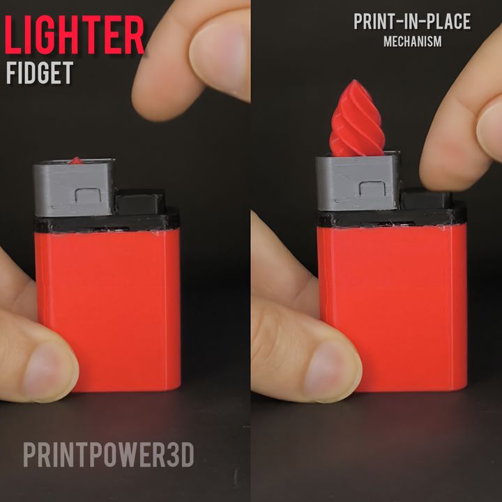 3D Printable Fidget lighter helix / spiral toy by Alan Germanier