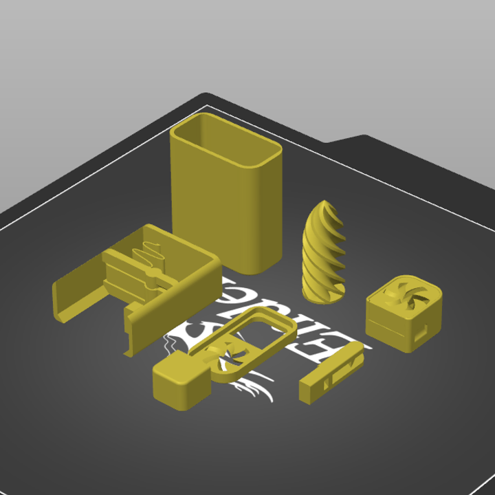 3D Printable Fidget lighter helix / spiral toy by Alan Germanier