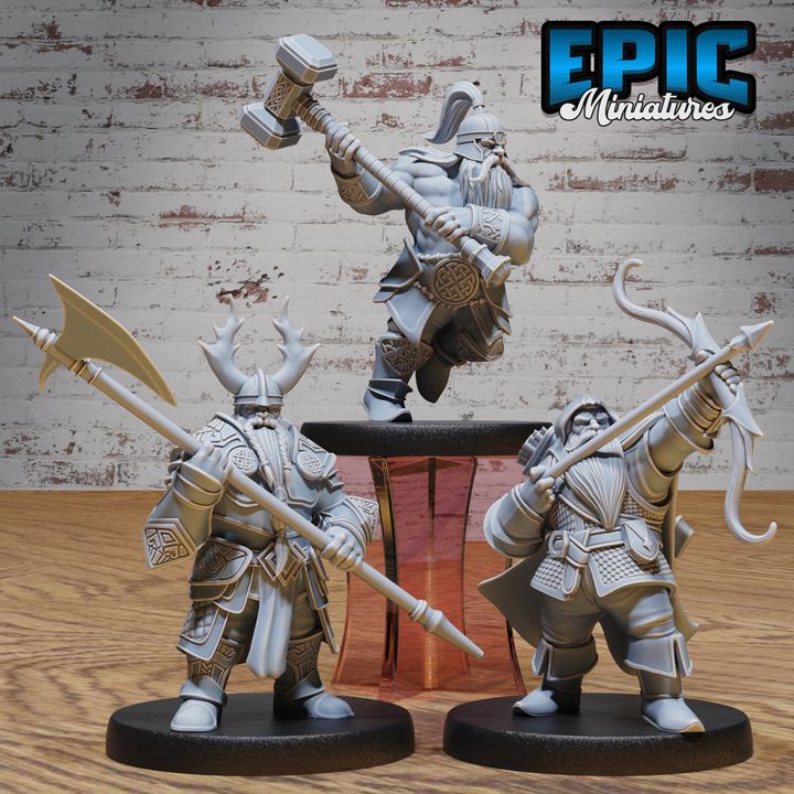 3D Printable Dwarf Army Pack / Mountain Kings Collection / Dwarven ...