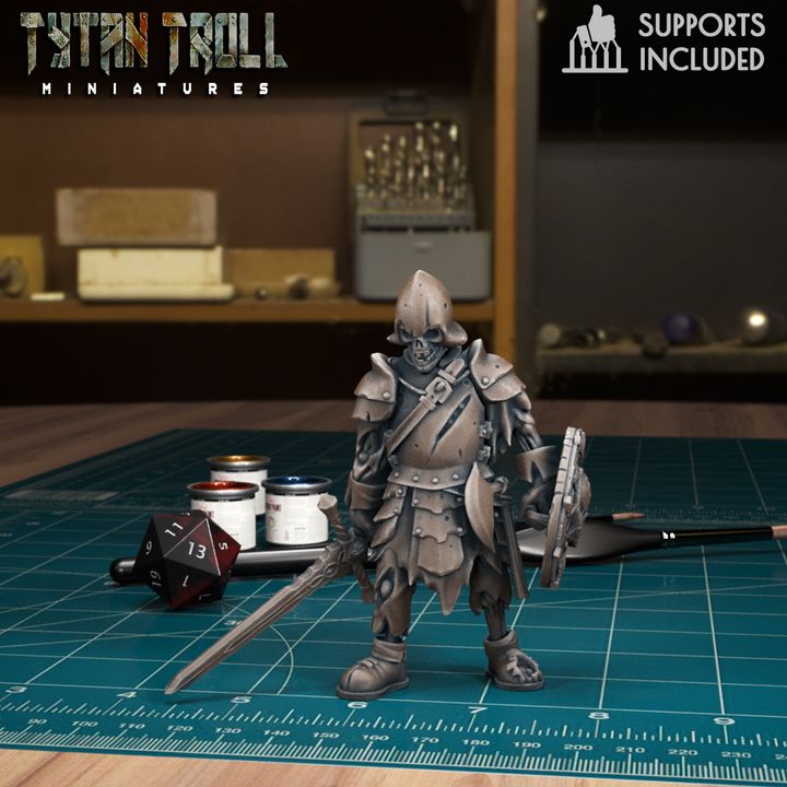 3D Printable Armoured Skeleton Pack 02 [Pre-Supported] by TytanTroll ...
