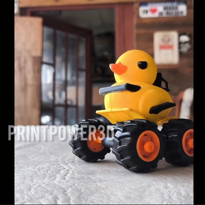 3D Printable Monster duck - Monster Jam - kit card by Alan Germanier