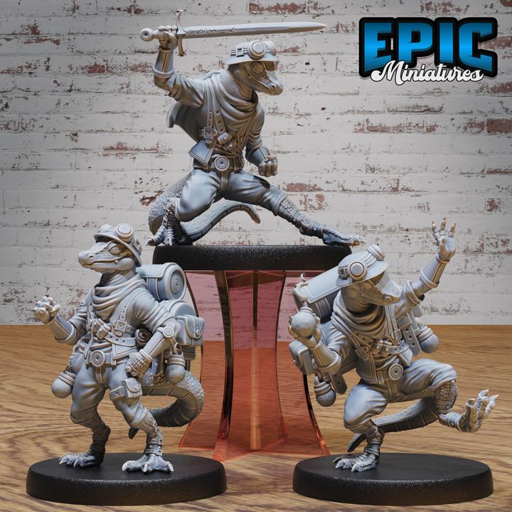 3D Printable Lizardfolk Army Pack / Serpent & Reptile Encounter ...