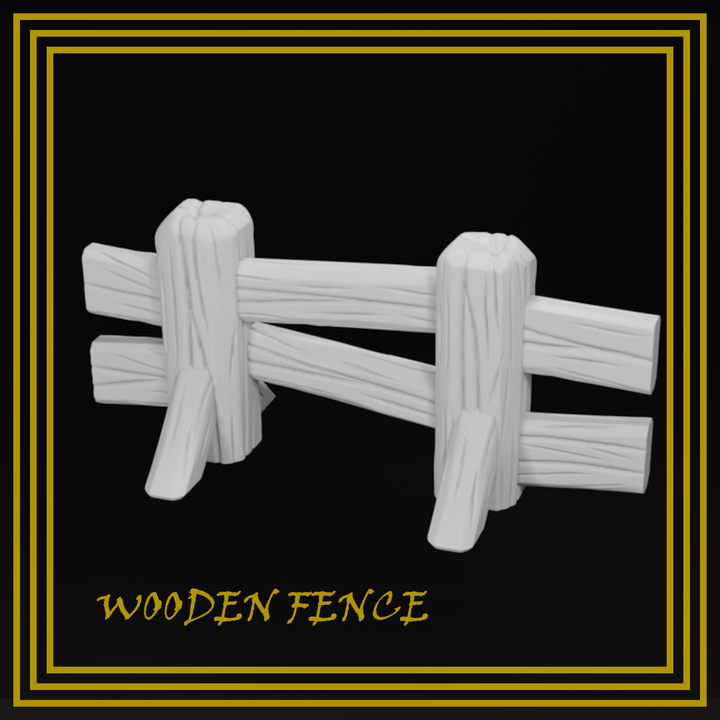 3D Printable Wooden Fence Mini by Auto Generate