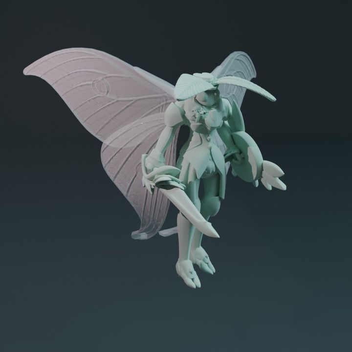 3D Printable Moon Moth Knight - Pre-supported by Roxioxx