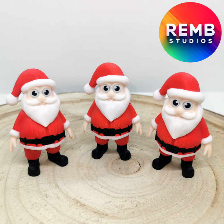 3D Printable Flexi Mini Santa Remb Studios, STL file for 3D printing ...