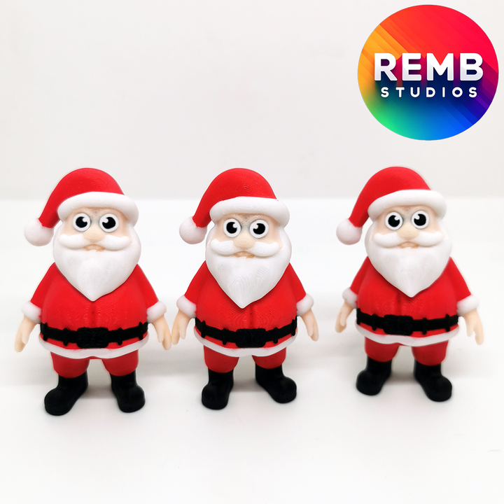 3D Printable Flexi Mini Santa Remb Studios, STL file for 3D printing ...