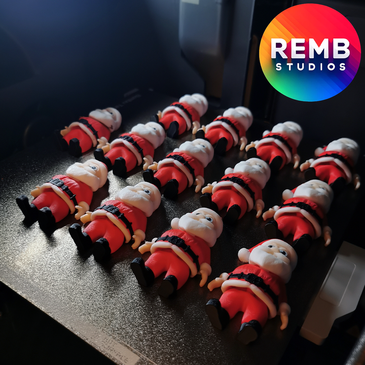 3D Printable Flexi Mini Santa Remb Studios, STL file for 3D printing ...