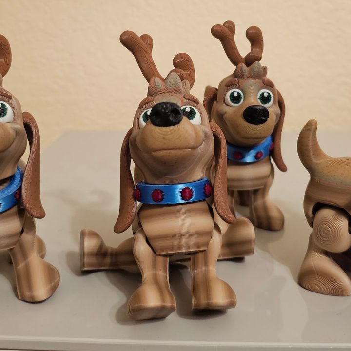 3D Print of Max The Grinch's Dog Print In Place No Support by 3dPrint ...