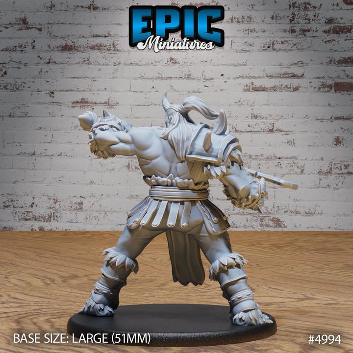3D Printable Ogrillon Stance / Orc Ogre Hybrid / Male Cave Beast / Evil ...