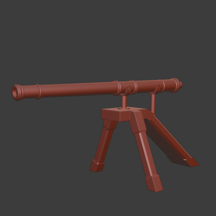 3D Printable Medieval small cannon - wargaming model by Northern ...