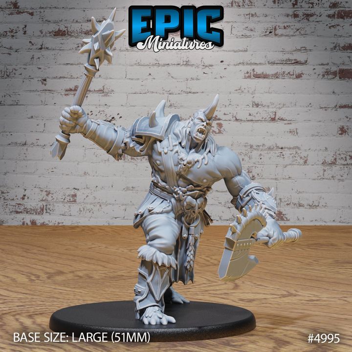 3D Printable Ogrillon Set / Orc Ogre Hybrid / Male Cave Beast / Evil ...