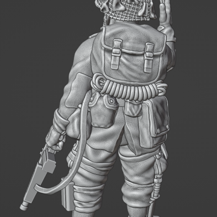 3D Printable WW2 28mm US PARATROOPER OFFICER/NCO ADVANCE SIGN (MODUL ...