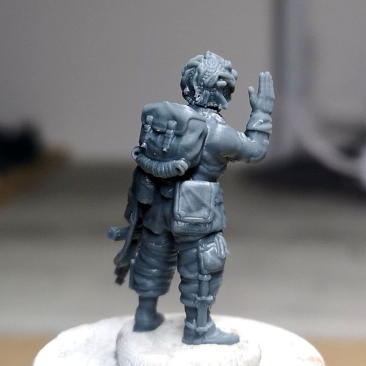 3D Printable WW2 28mm US PARATROOPER OFFICER/NCO ADVANCE SIGN (MODUL ...