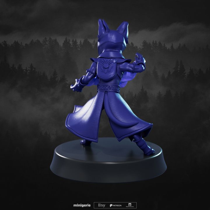 3D Printable Vil - Sphinx Tabaxi Warlock - DnD Miniature Bundle by ...