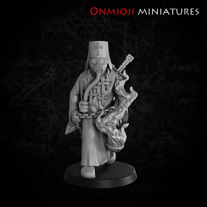 3D Printable Fanatic priest with incensory by Stanislav Kuznetsov