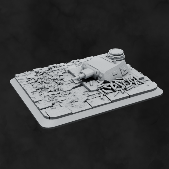 3D Printable 15mm WW2 Objective Markers - Perfect for Flames of War etc ...