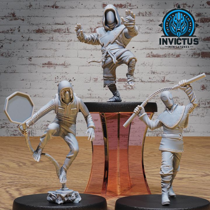 3D Printable Ninja Clan Set C / Galactic Covert Agent / Martial Art ...