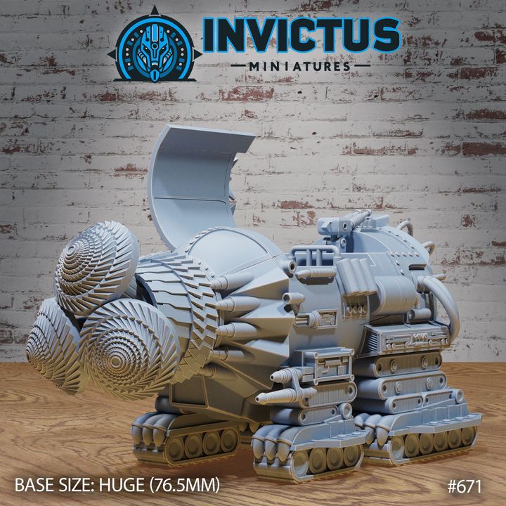 3D Printable Giant Drill Machine / Mining Engine / Work Equipment ...