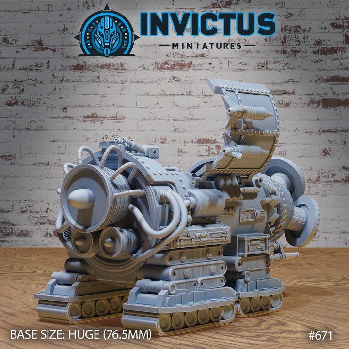 3D Printable Giant Drill Machine / Mining Engine / Work Equipment ...