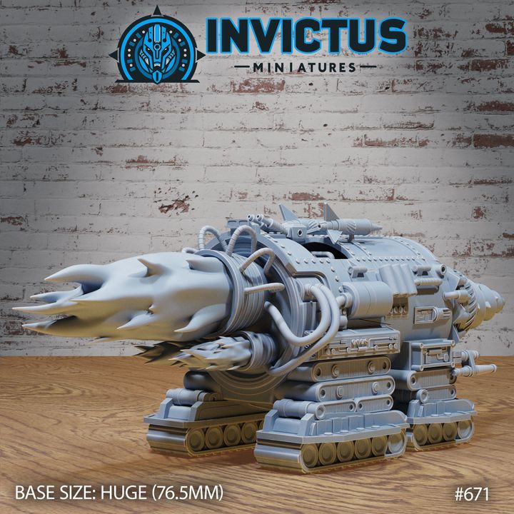 3D Printable Giant Drill Machine / Mining Engine / Work Equipment ...