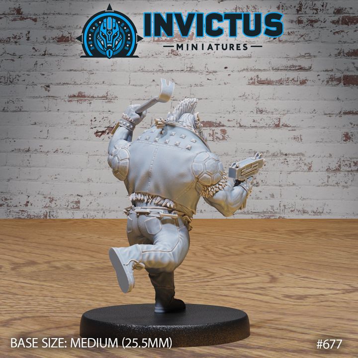 3D Printable Boar Bandit Running / Space Thief / Star Battle Pirate ...