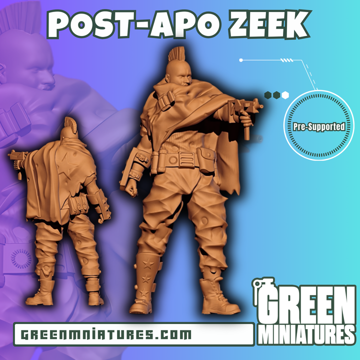 3D Printable Post-apo Zeek by Greenminiatures